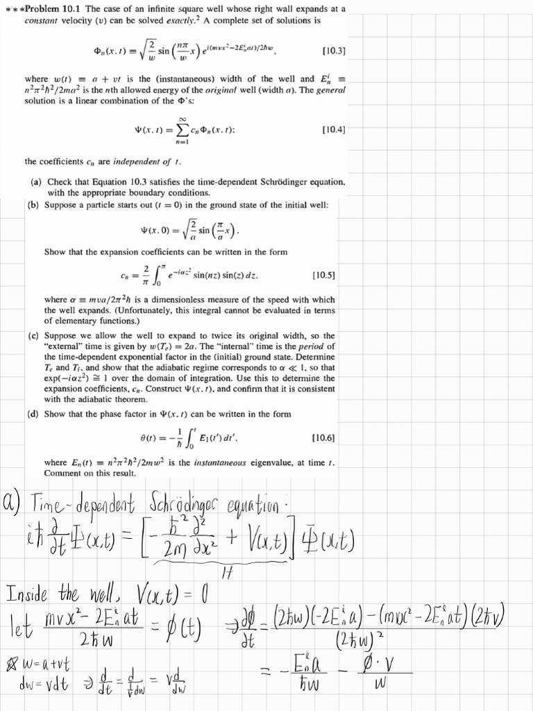 Quantum physics hw (Quantum Mechanics Second Edition David J Griffiths ...