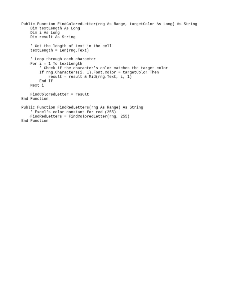 Color Text Parser | PDF