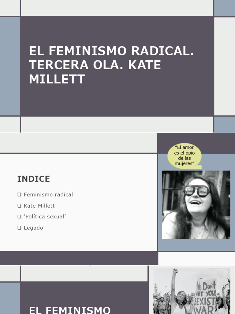 Feminismo Radical y Kate Millett | PDF | Feminismo | Estudios de género