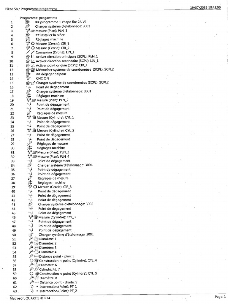 Programme Et PV Controle Chape V2 Version 1 | PDF