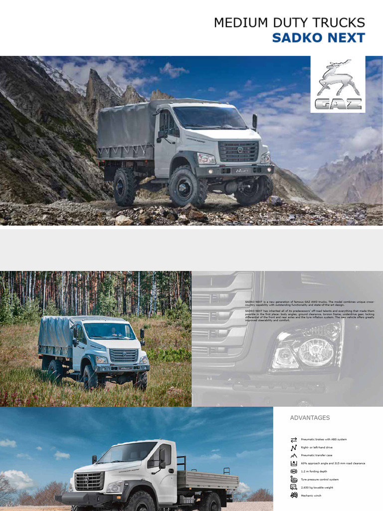 Gaz Sadko Next - General Brochure (Sadko Next) Finalv | PDF | Truck ...