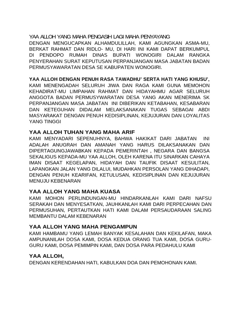 Penyerahan SK BPD Wonogiri | PDF