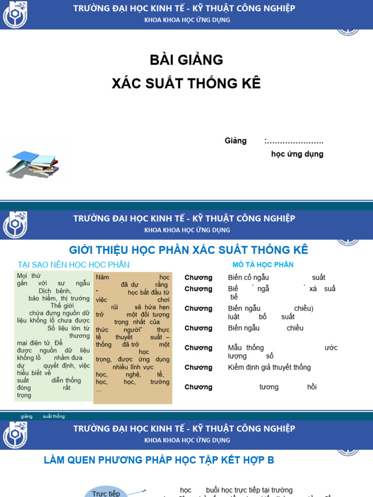 3.1_XSTK_Bài giảng điện tử (BL) | PDF