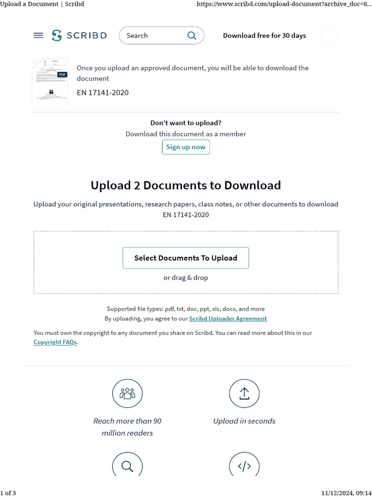 Upload A Document - Scribd2 | PDF | Scribd | Computing