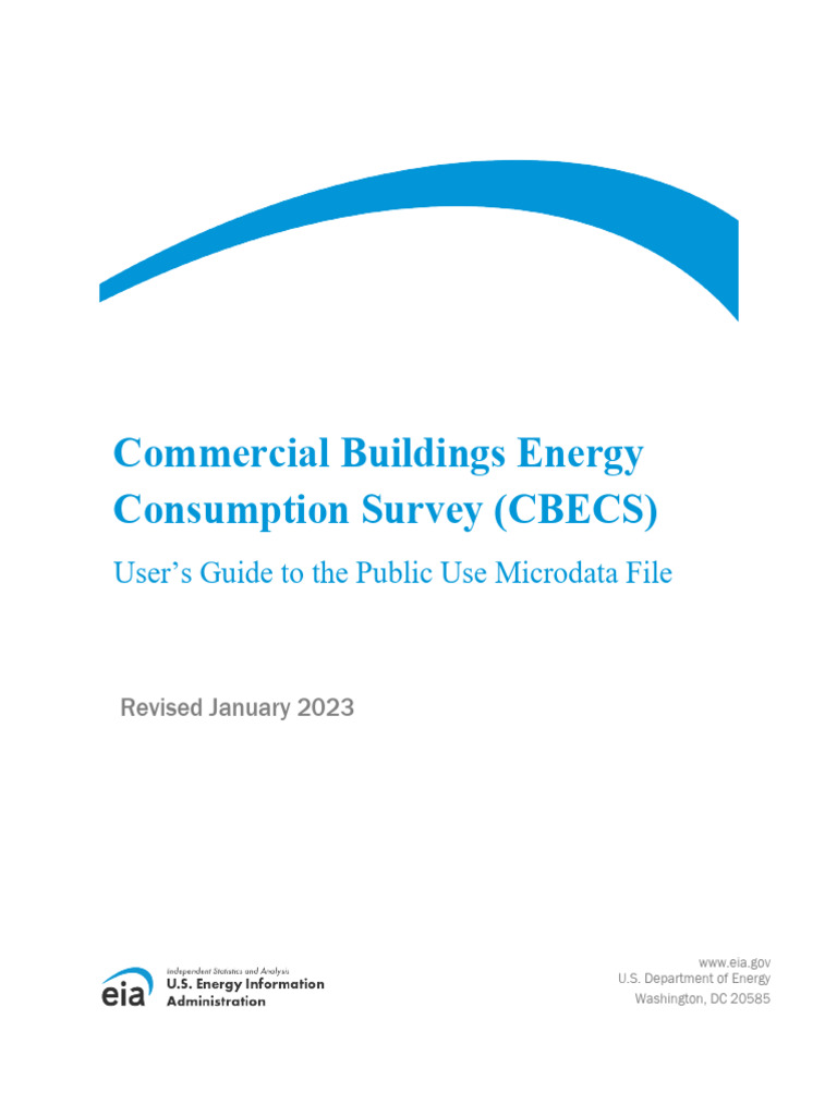 Users Guide to the 2018 CBECS Public Use Microdata File | PDF ...