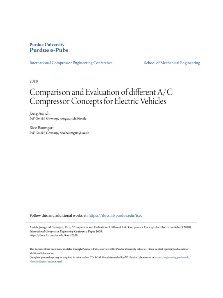 Comparison and Evaluation of Different AC Compressor Concepts For ...