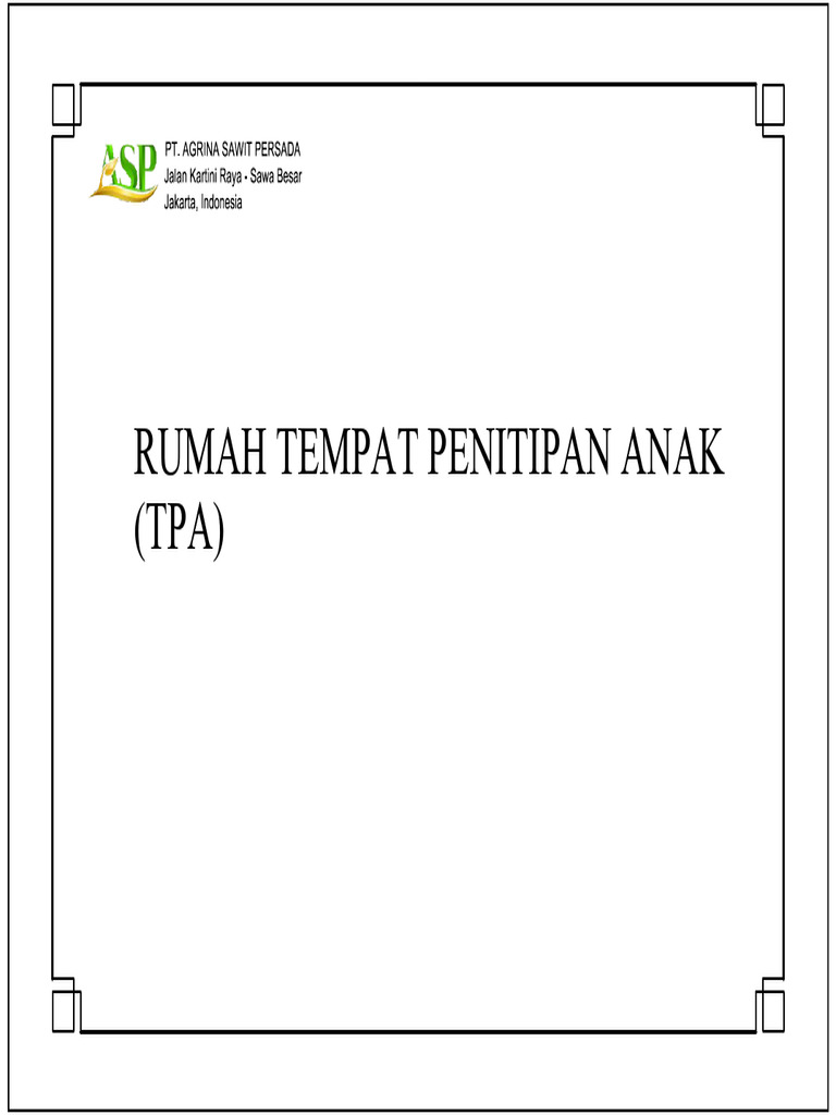 Denah dan Desain TPA Anak | PDF