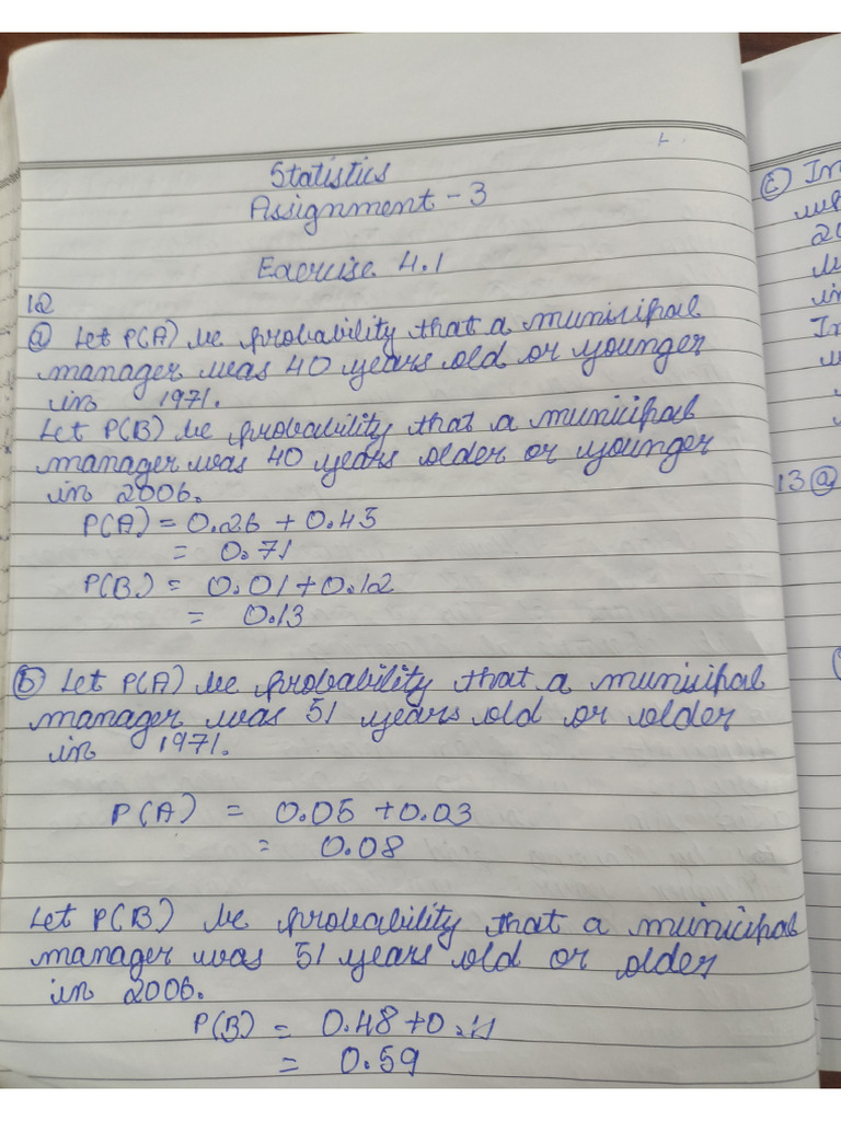 Shashank Gautam - Statistics Assignment 3 | PDF