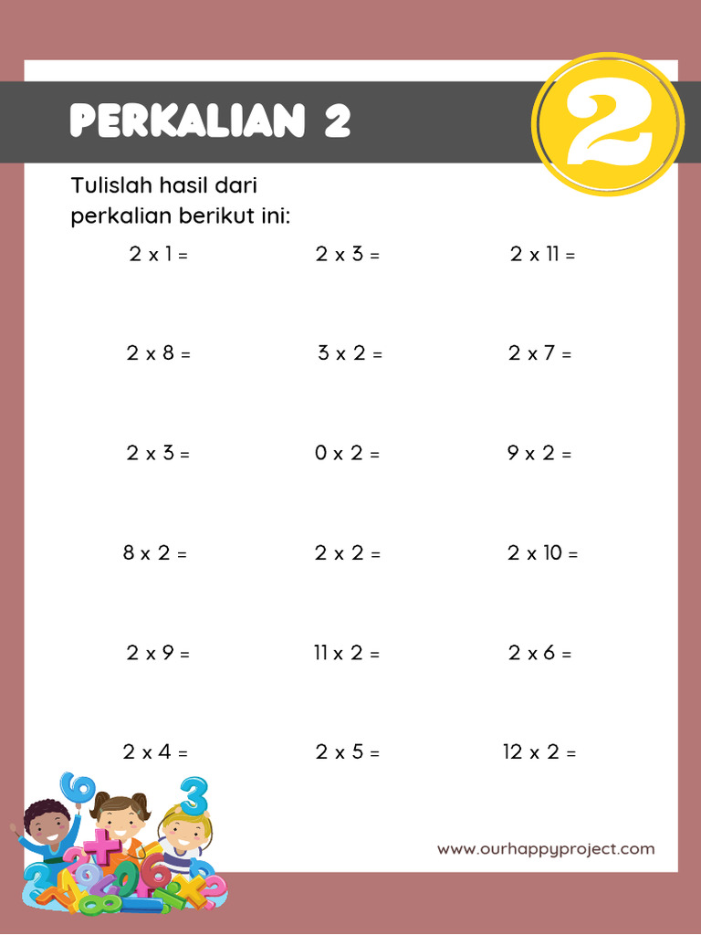 02. Latihan Perkalian 2-9 (21 × 29.7 cm) | PDF