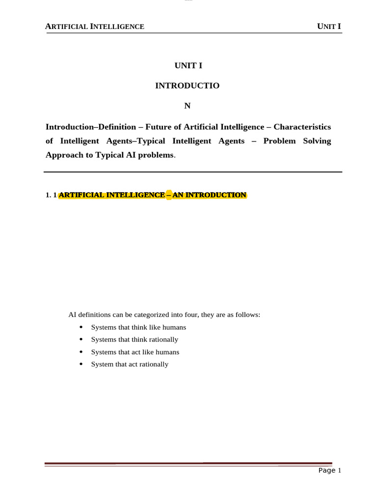 AI Lectures | PDF | Artificial Intelligence | Intelligence (AI) & Semantics