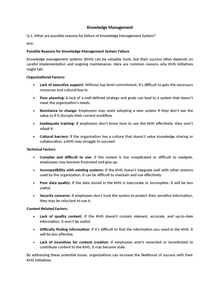 Knowledge Management | PDF | Epistemology | Knowledge