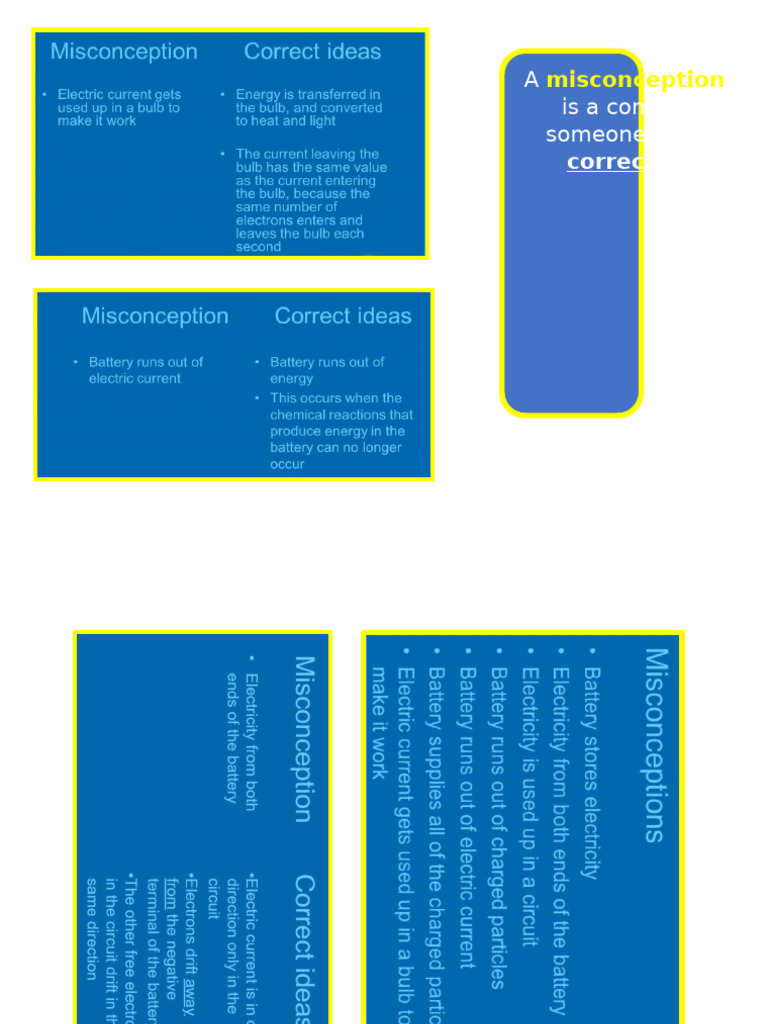 Electricity Misconceptions | PDF