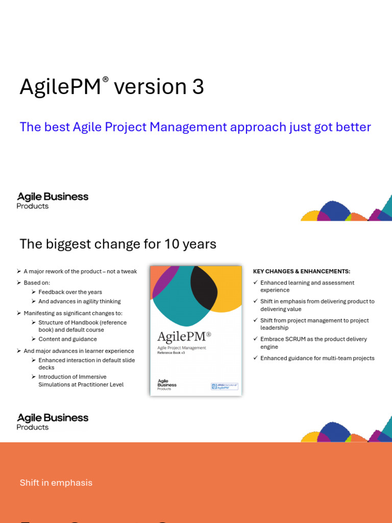 Agilepm v2 To v3 - What Has Changed | PDF | Scrum (Software Development) | Agile Software ...
