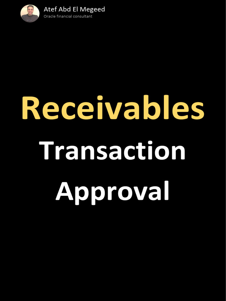 Receivables Transaction Review and Control 1731649704 | PDF | Computing ...