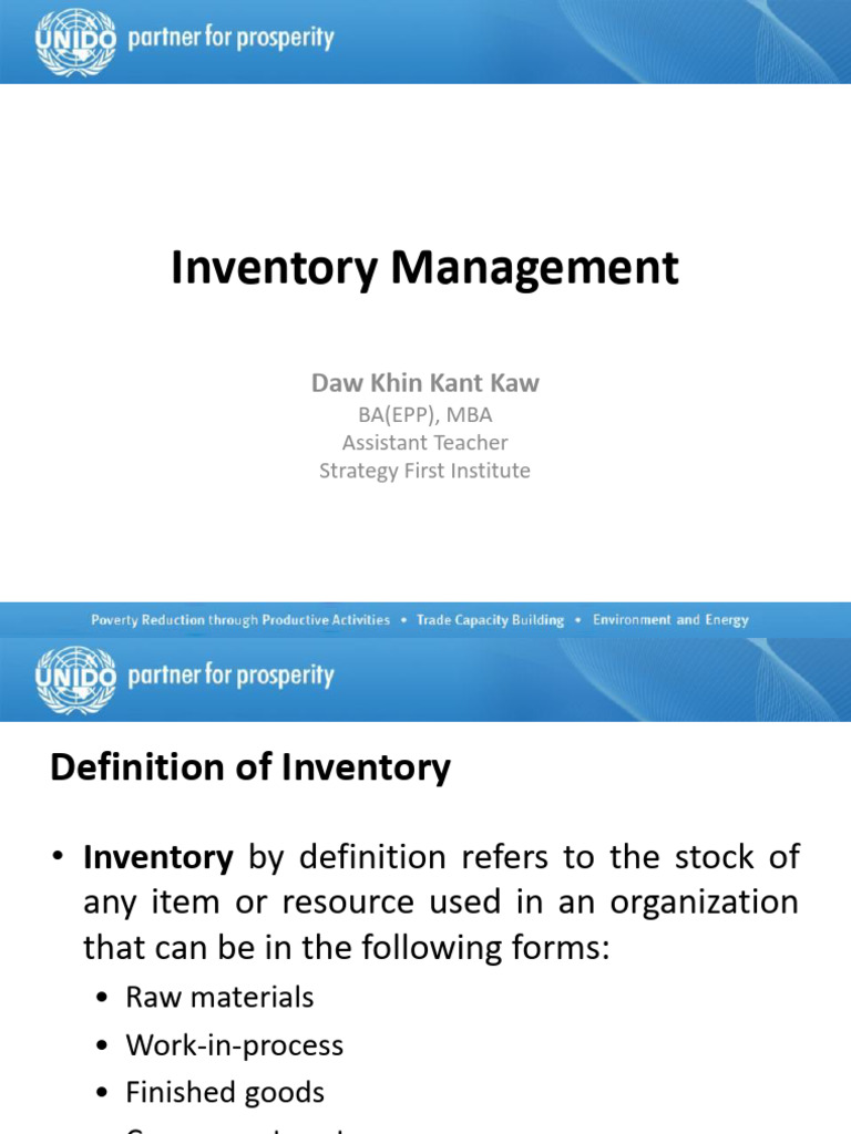 Inventory Management | PDF | Inventory | Supply Chain Management