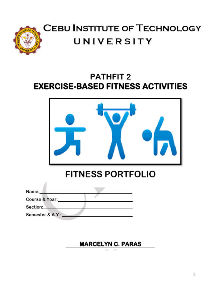 PATHFIT 2 Fitness Portfolio Guide | PDF | Physical Fitness | Pulse