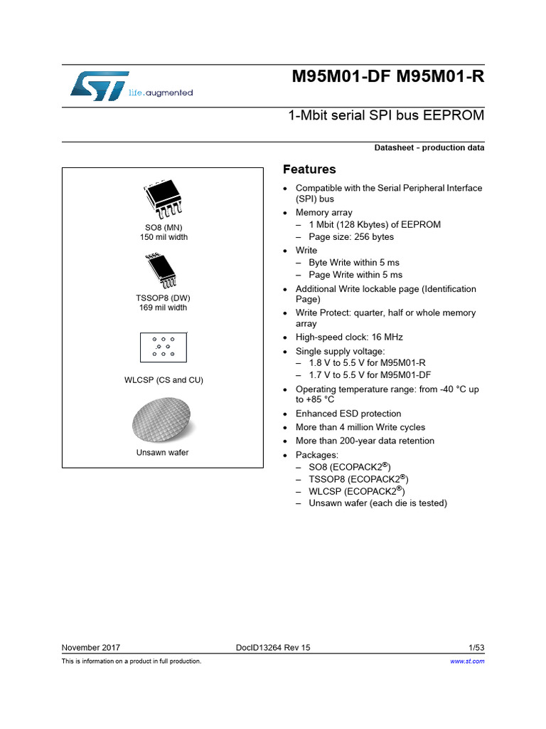 eeprom_spi | PDF | Input/Output | Electronics