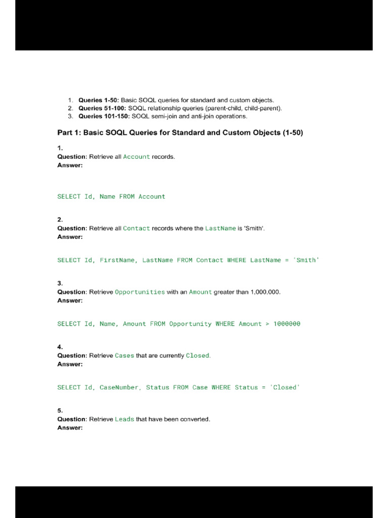 Soql In Salesforce ☁️ Pdf