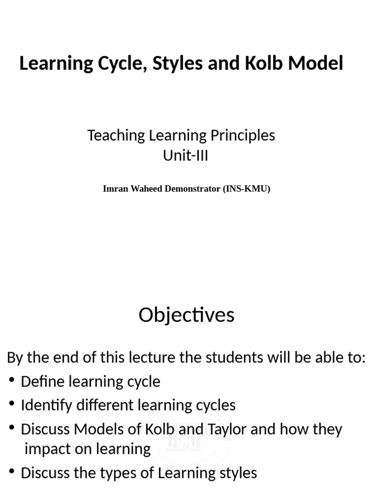 Unit 3 (B) Learning Cycles, Models and Learning Styles, Educational Platform | PDF | Learning ...