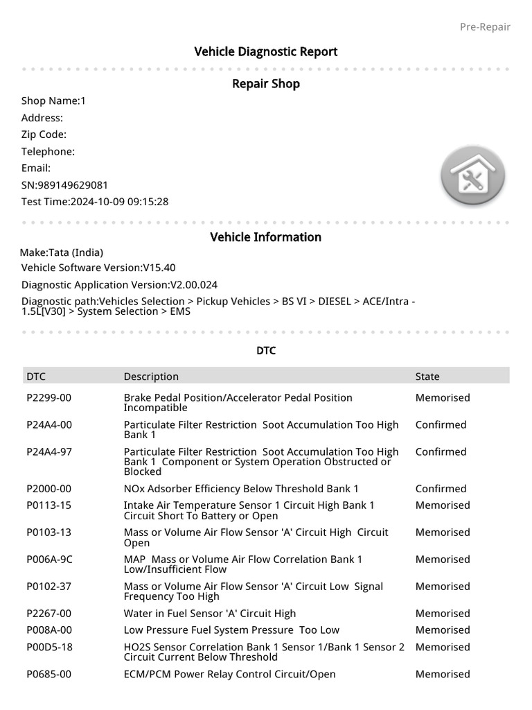 Tata(India)_DTC_20241009091528 | PDF | Vehicle Technology | Engineering