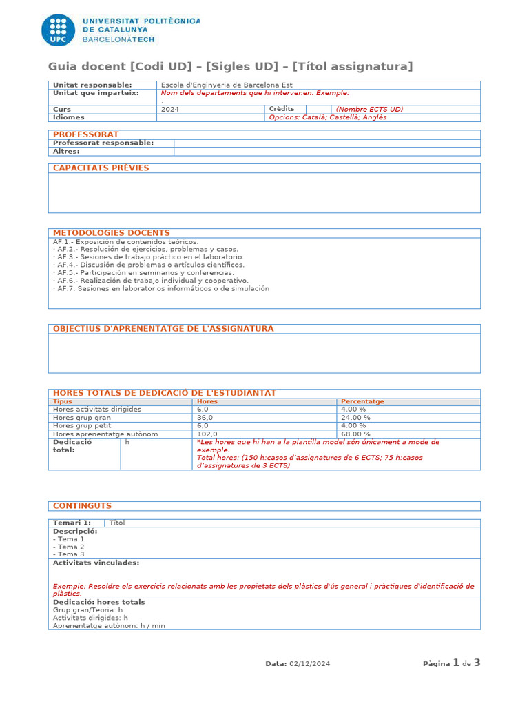 Guia Docent-Model | PDF