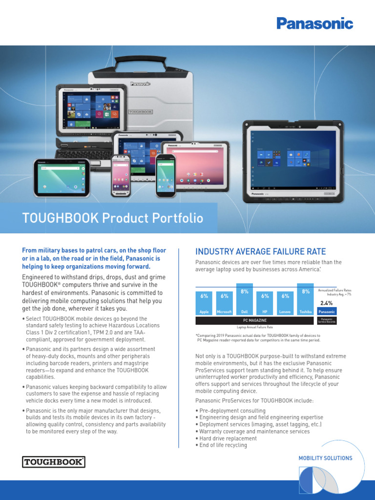 Family 33mk2 1-21 Final TOUGHBOOK Product Portfolio Brochure 01 21 | PDF | Mobile Computers ...