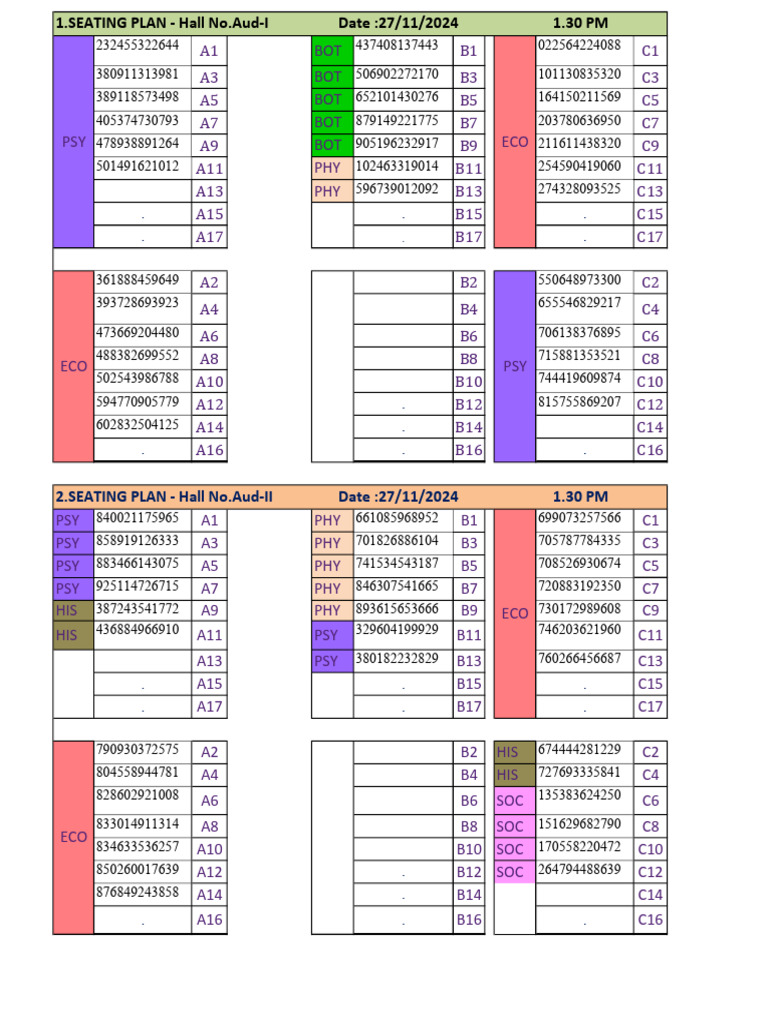 FYUGP 3rd Allotment Date Details | PDF | Chess | Chess Theory