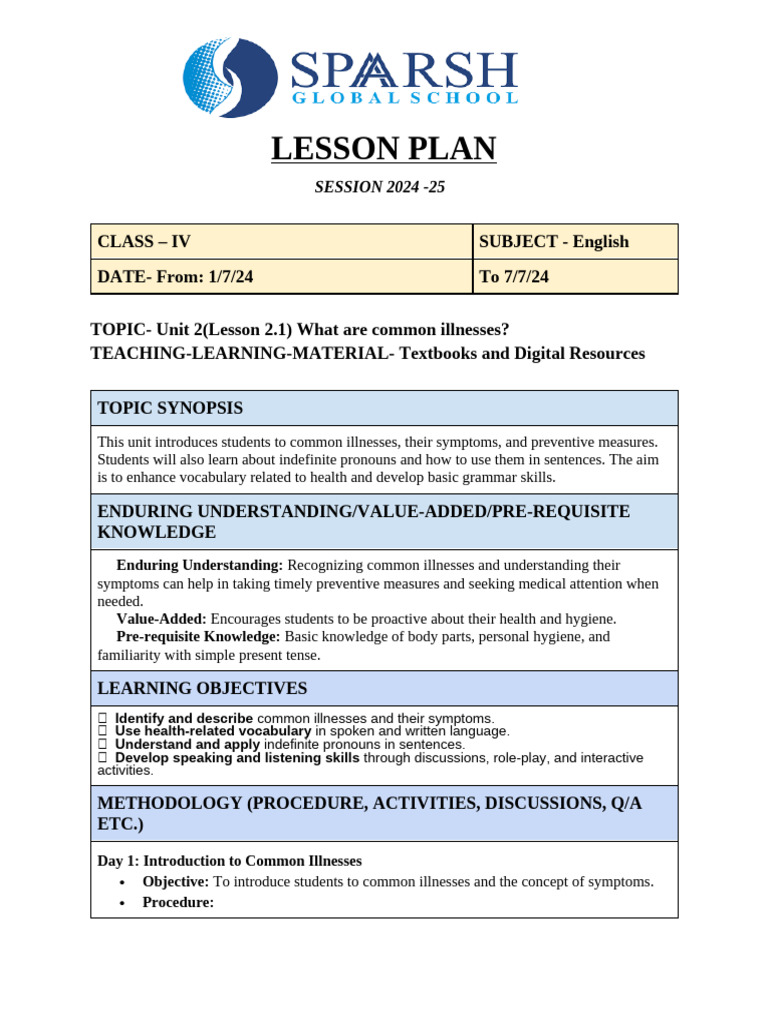July LP grade 4 | PDF | Malaria | Foods