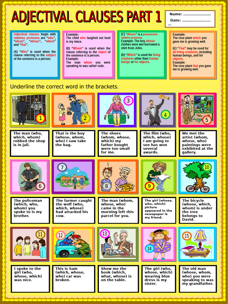 Adjectival Clauses I | PDF | Language Mechanics | Grammar
