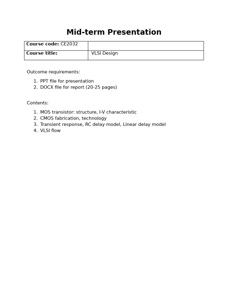 Mid-Term Exam Review | PDF