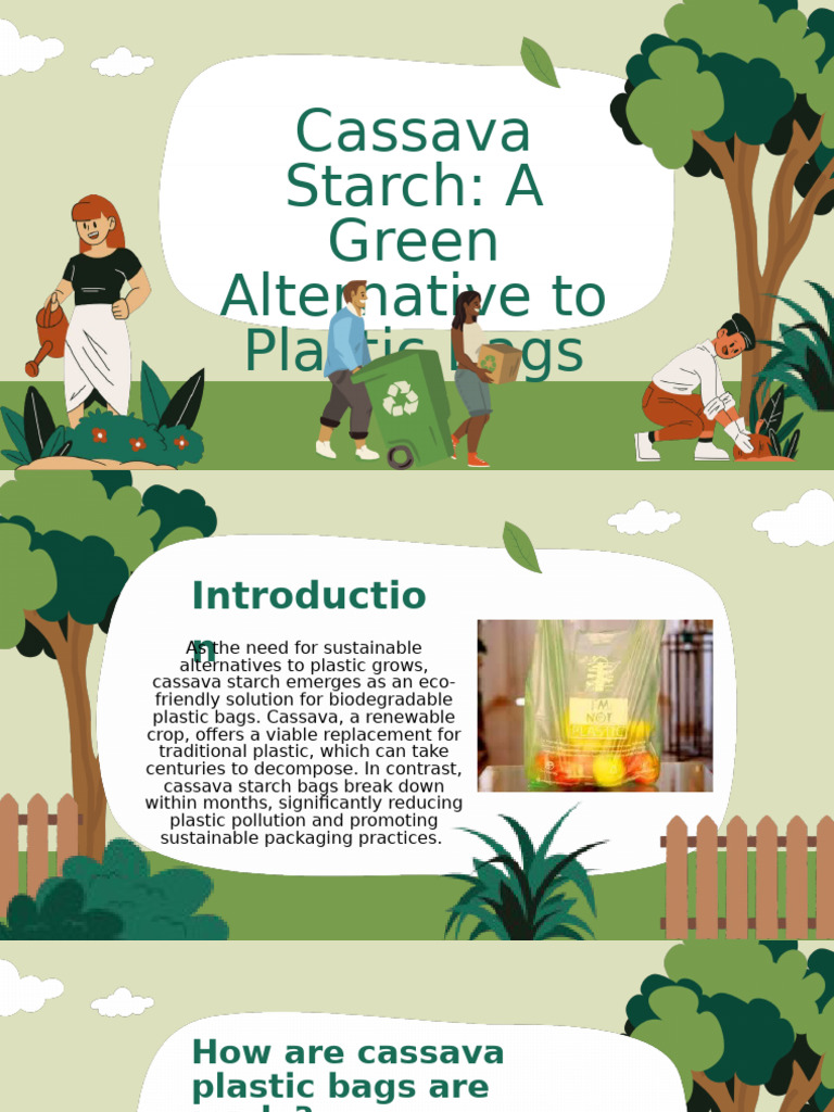 cassava starchhh | PDF | Biodegradation | Plastic