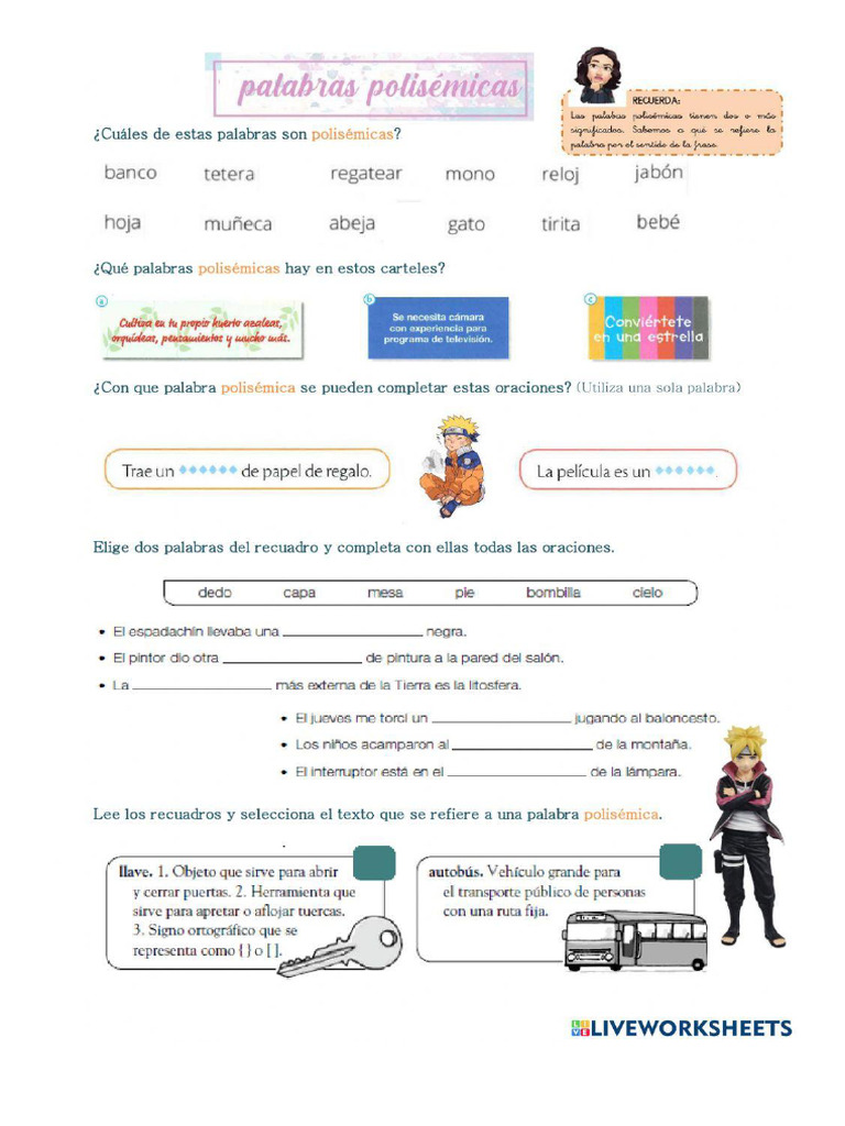 Palabras Polisemicas | PDF