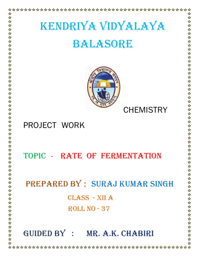 Chemistry Project Overview | PDF