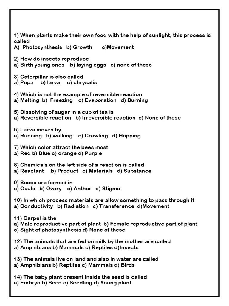 Science practice worksheet 1 | PDF | Flowers | Pollination