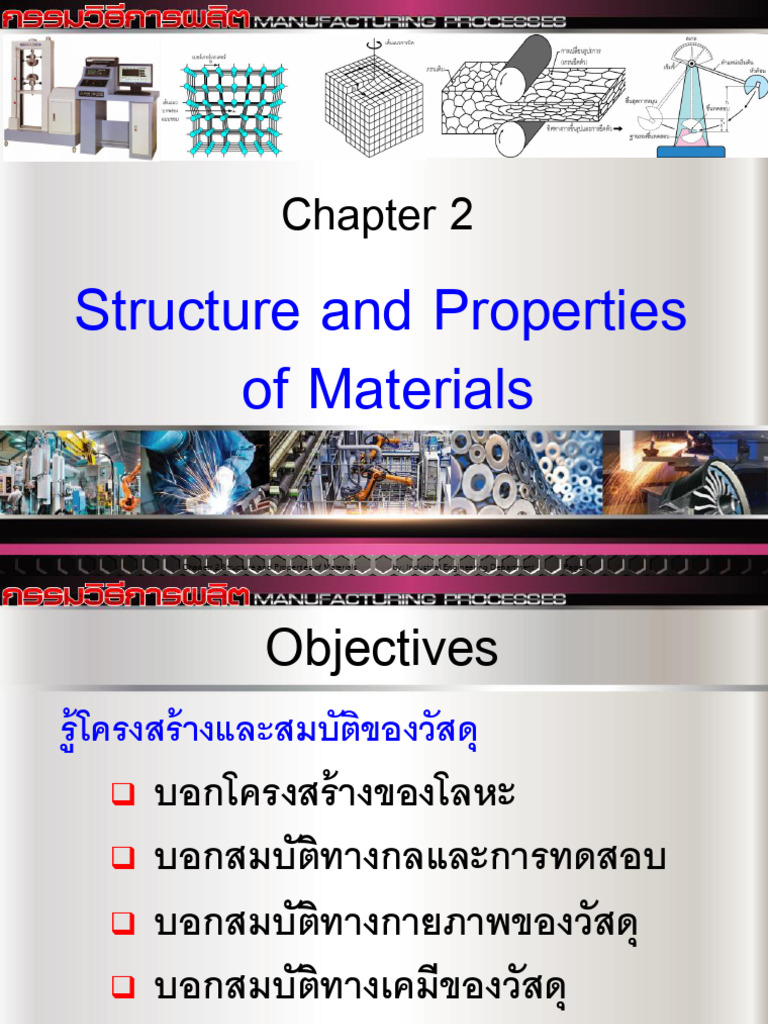 Chapter 2 Structure and Property of Materials | PDF