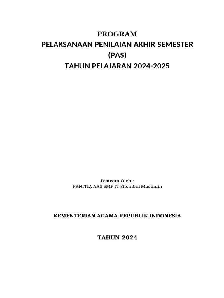 Proker Pts Dan Pas Genap 2023 2024 - Compress | PDF