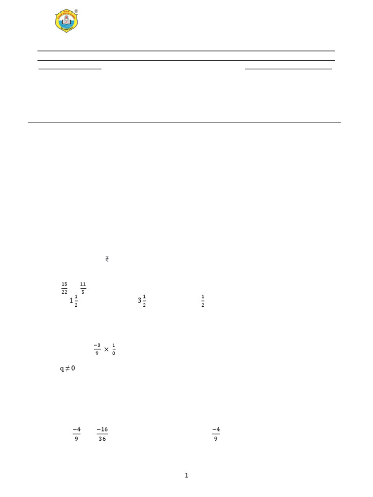 Class Vii Ut-II Maths Set-A Qp 2023-24 | PDF | Area | Numbers