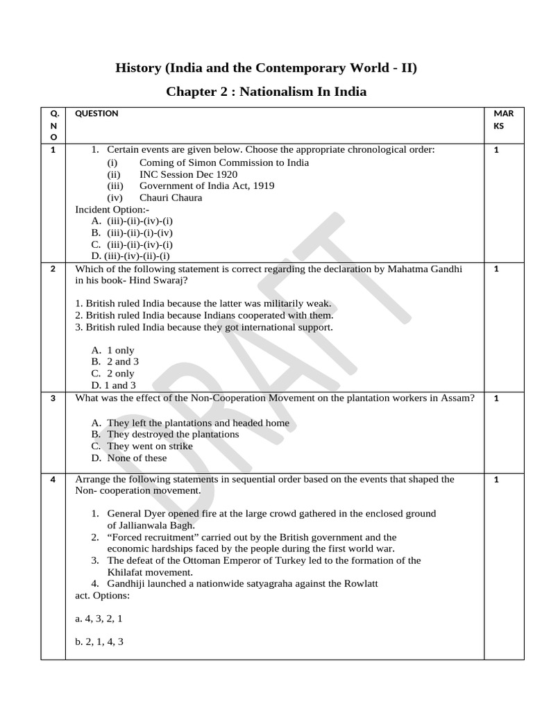 CH-2-History-Nationalism in India | PDF | Mahatma Gandhi | Indian ...