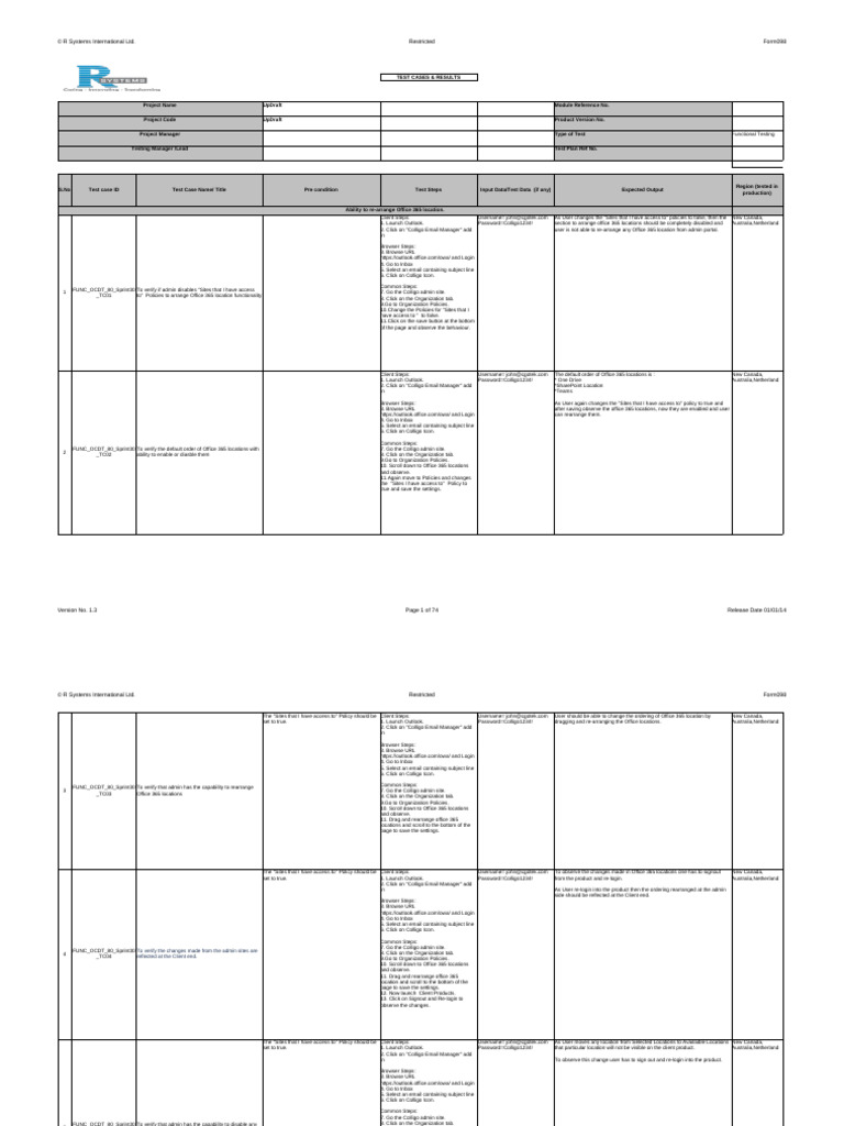 Regression Execution - AN Sprint 75 - AdminPanel | PDF | Microsoft Outlook | Microsoft Windows