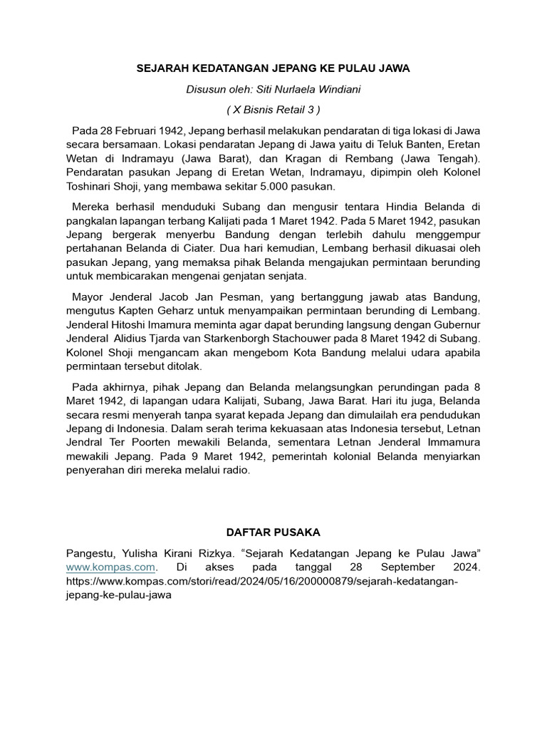 sejarah winda-1 | PDF