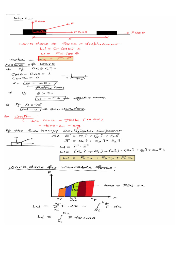 Work Energy and Power | PDF