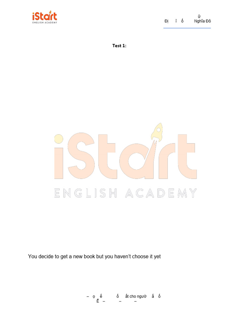 B1 Writing Test 1 | PDF