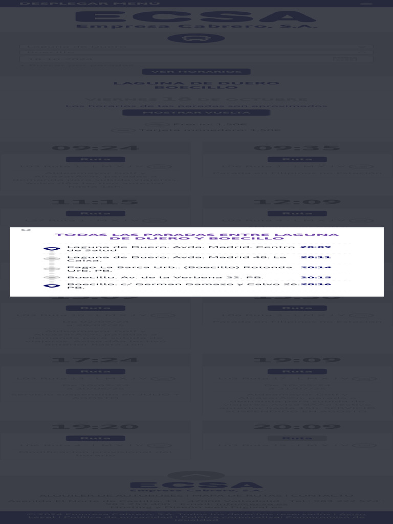 Alquiler Autobuses Transporte Autocar Microbuses y Viaje en Bus ECSA | PDF