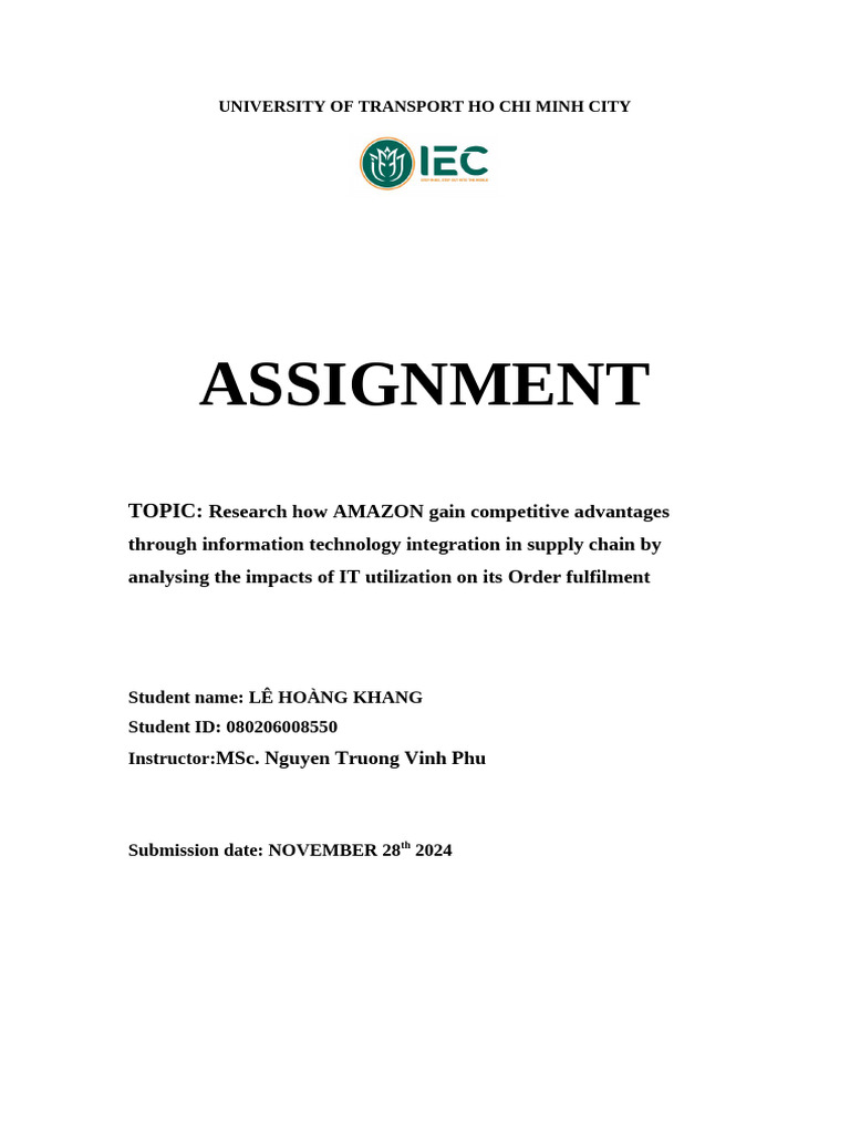 IEC - Report Template 2022 | PDF