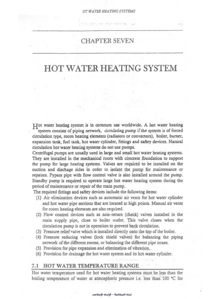 CH-5 Hot Water Heating System | PDF