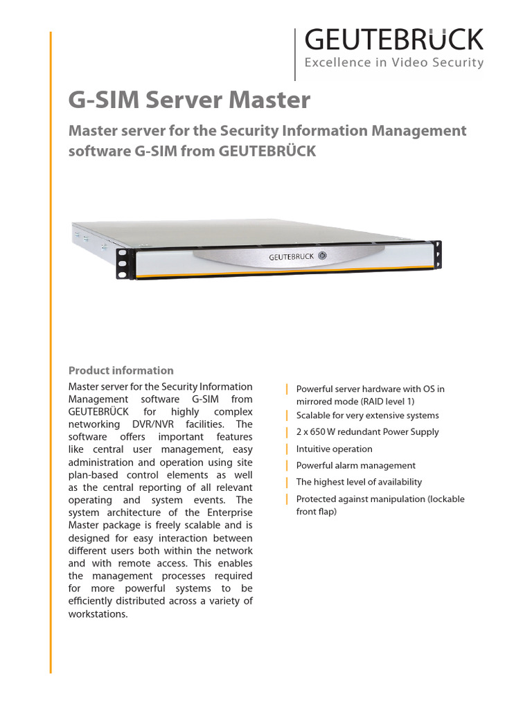 G-SIM Server Master 0.34826 PI EN | PDF | Server (Computing) | Usb