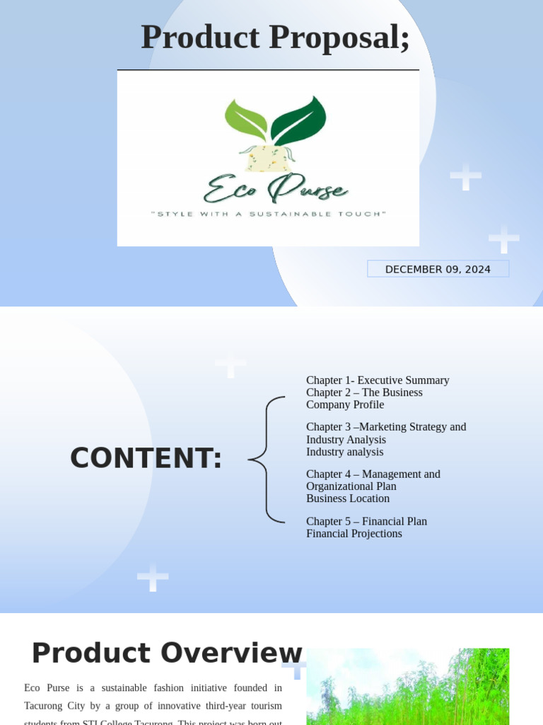 Product Proposal | PDF | Sustainability | Marketing Strategy