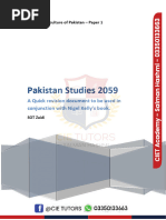 Notes For Pakistan Studies 2059/01 (Updated) | PDF | Partition Of India ...