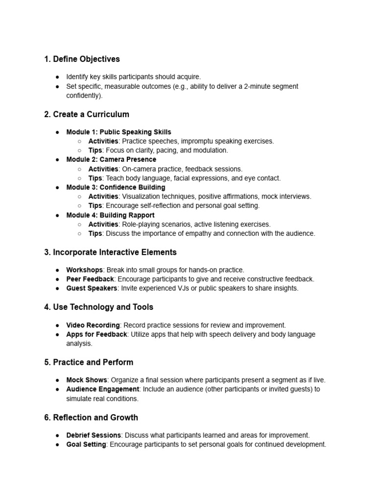 Public Speaking Training | PDF
