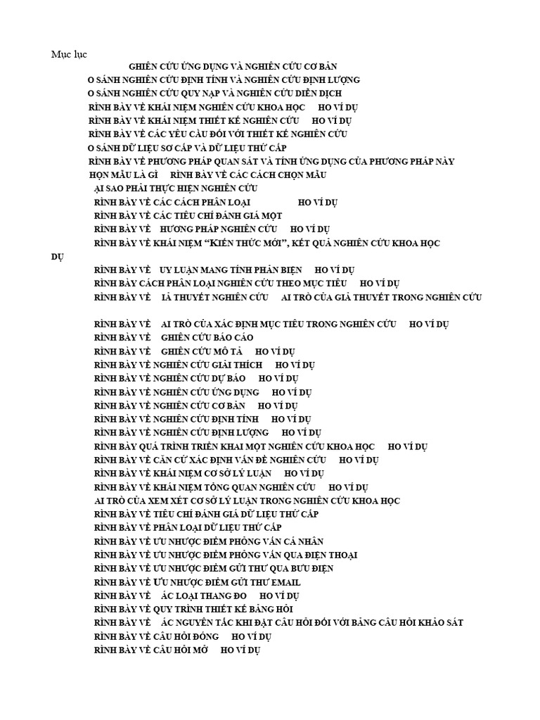 Đề cương NCKH mới | PDF
